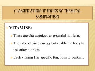 Classification of food | PPTX