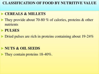 Classification of food | PPTX