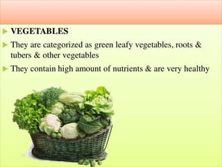 Classification of food | PPTX