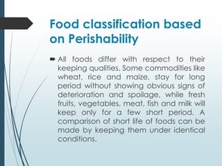 Classification of food | PDF