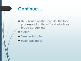 Classification of food | PDF