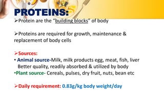 Classification of food | PPTX