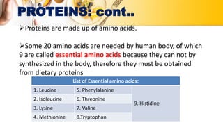 Classification of food | PPTX