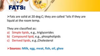 Classification of food | PPTX