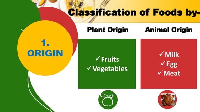 Classification of food | PPTX