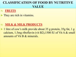 classification of food and its types .pptx