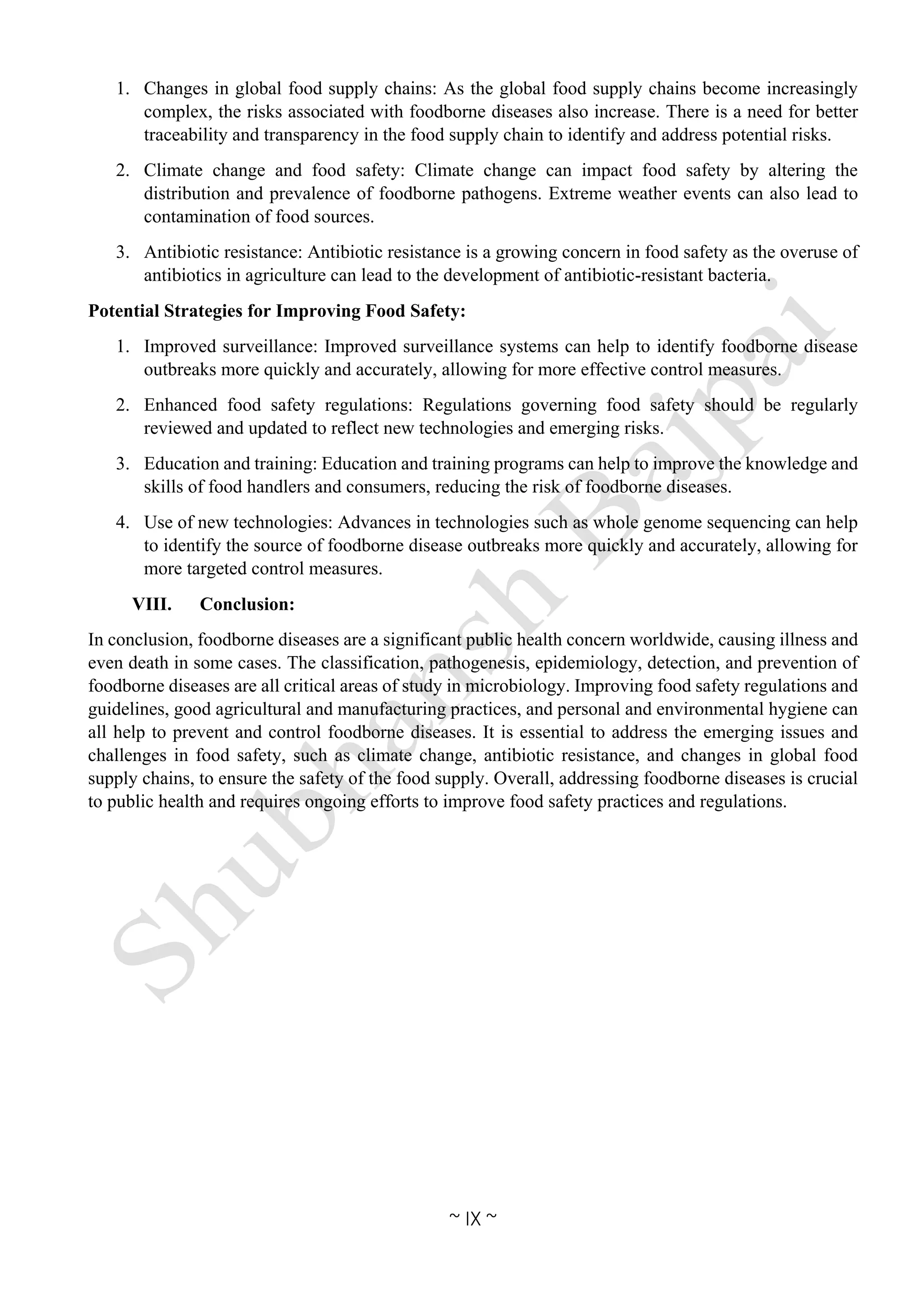 CLASSIFICATION OF FOOD BORNE DISEASES | PDF