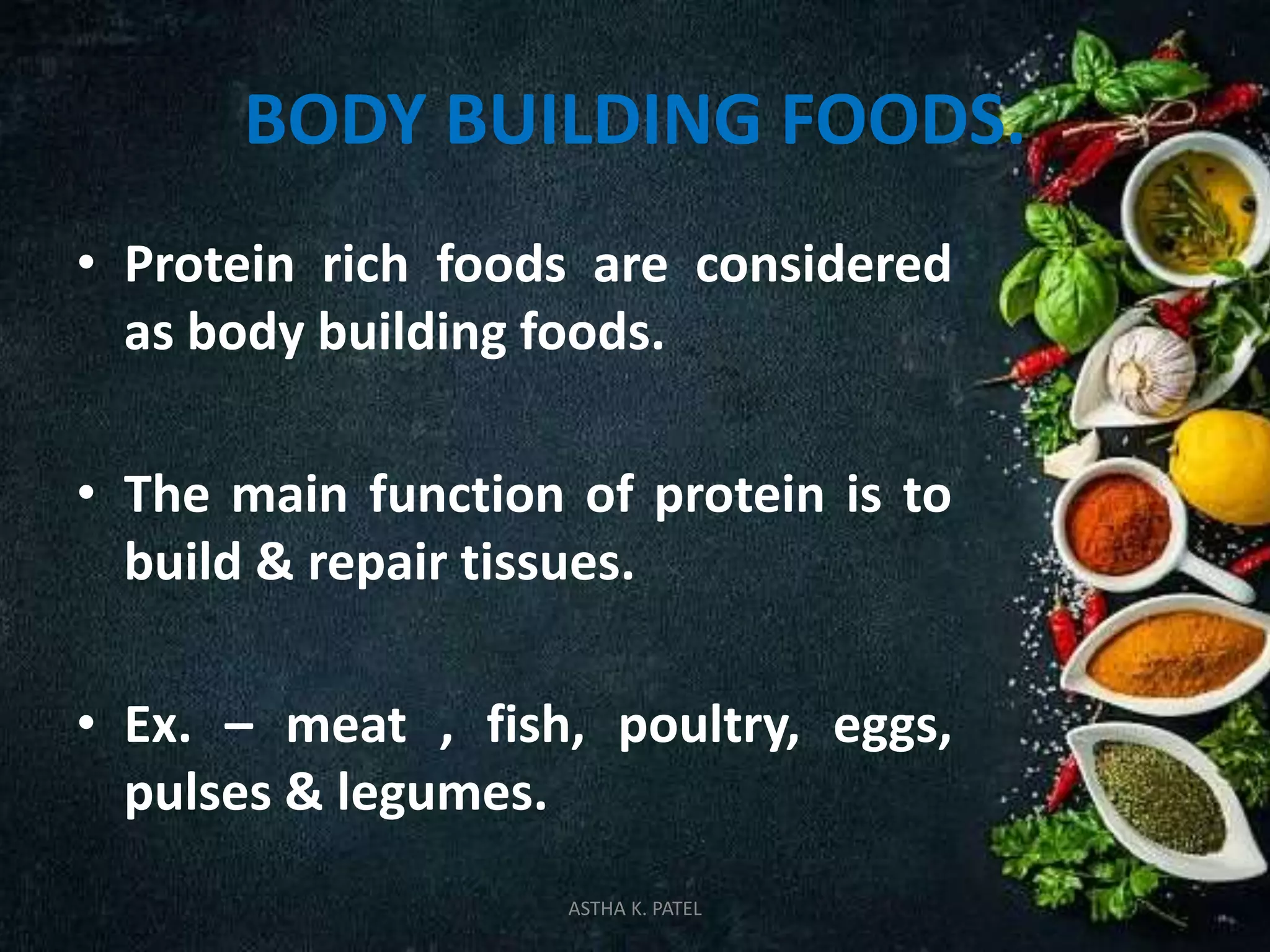 Classification of food by Astha k. patel | PPTX