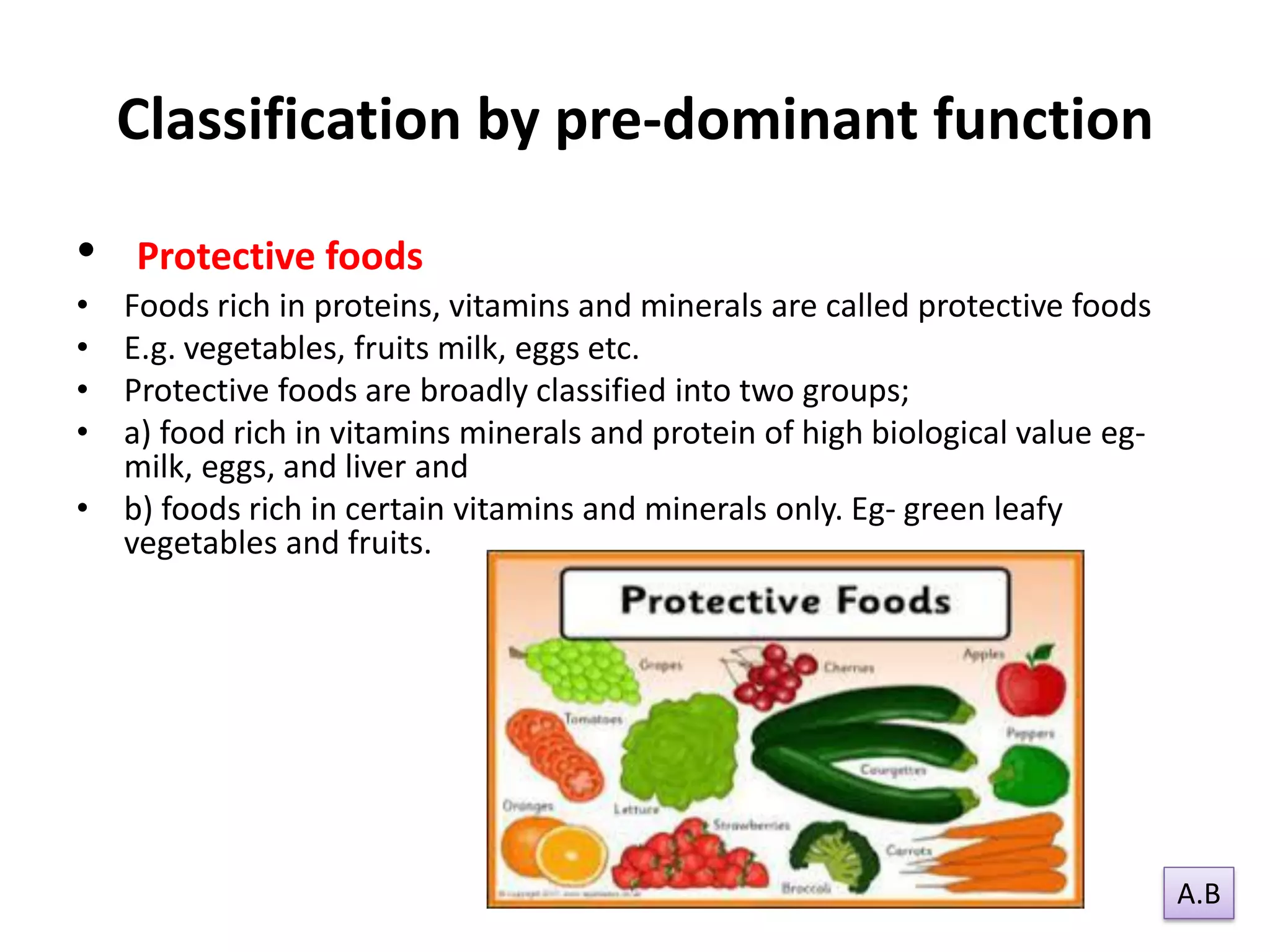 Classification of foods | PDF