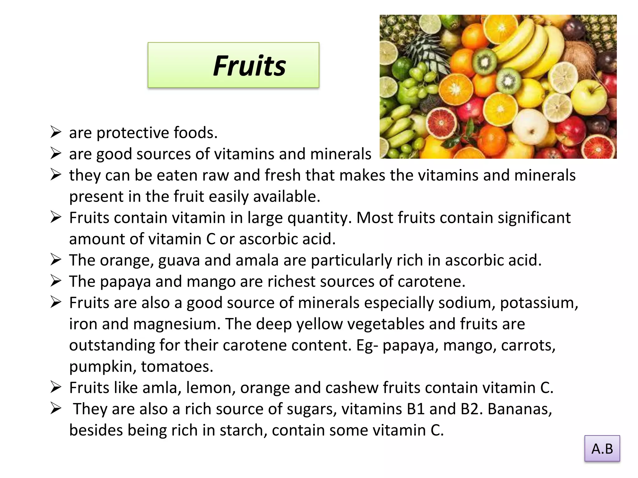 Classification of foods | PDF