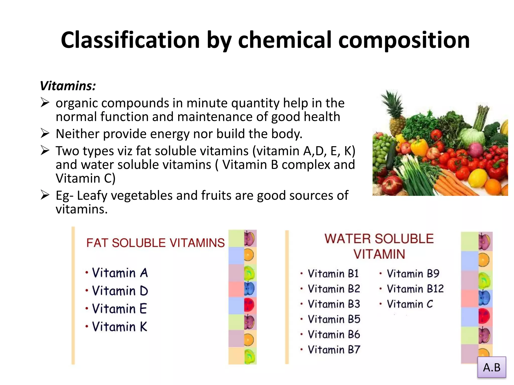 Classification of foods | PDF