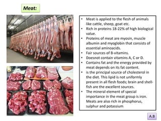 Classification of foods | PDF