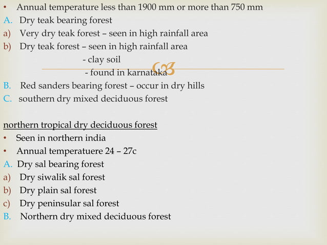 CLASSIFICATION OF FOREST | PPTX | Weather | Science