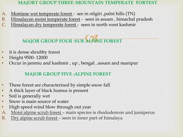 CLASSIFICATION OF FOREST | PPTX | Weather | Science