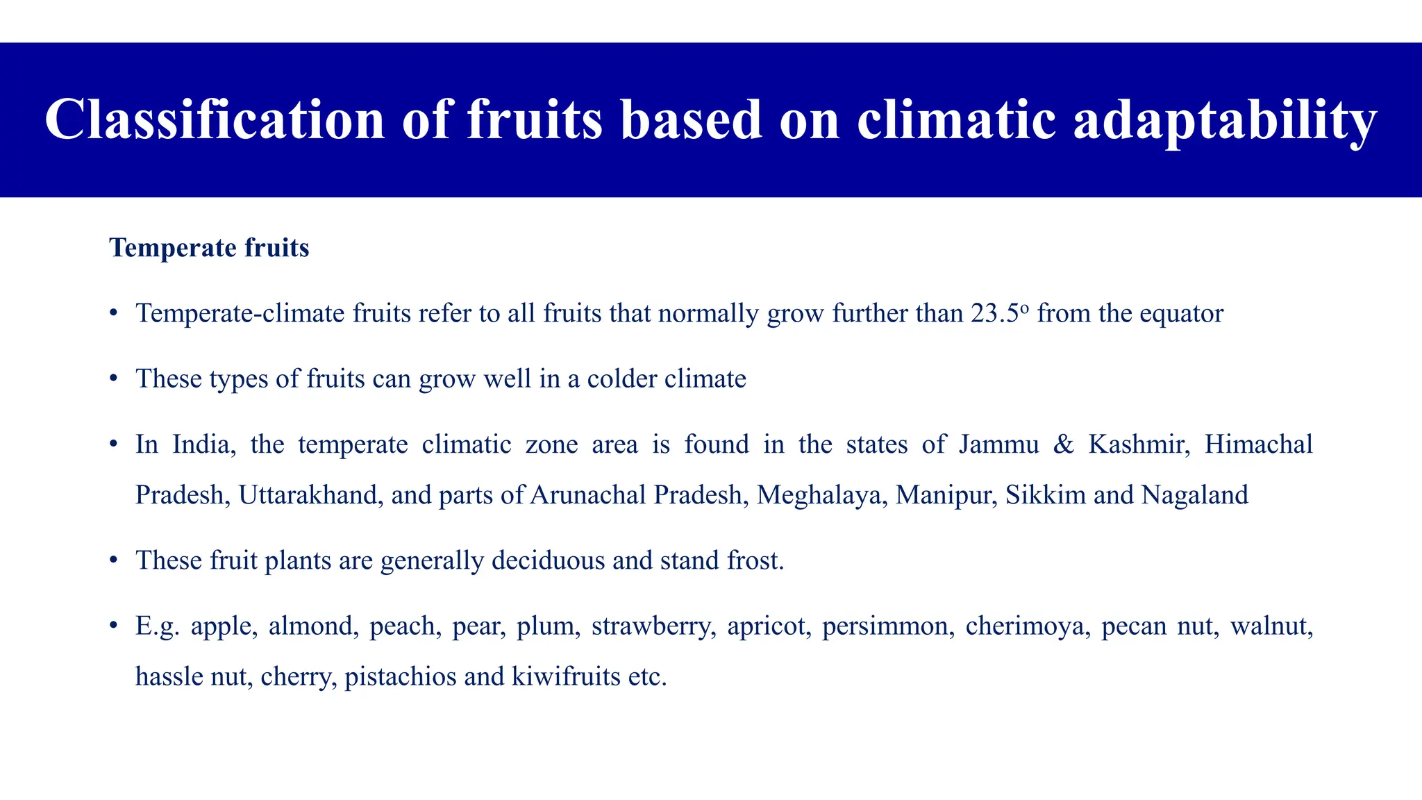 Classification of tropical, Subtropical and Temperate Fruits.pdf