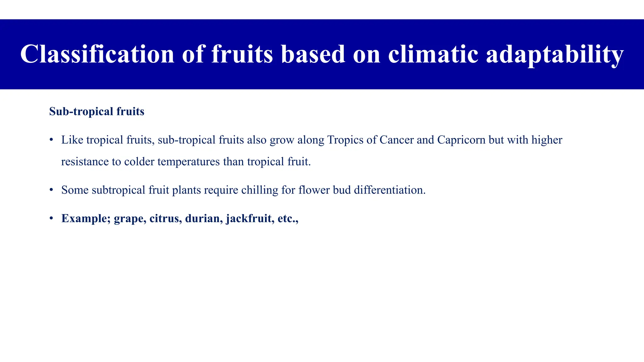 Classification of tropical, Subtropical and Temperate Fruits.pdf