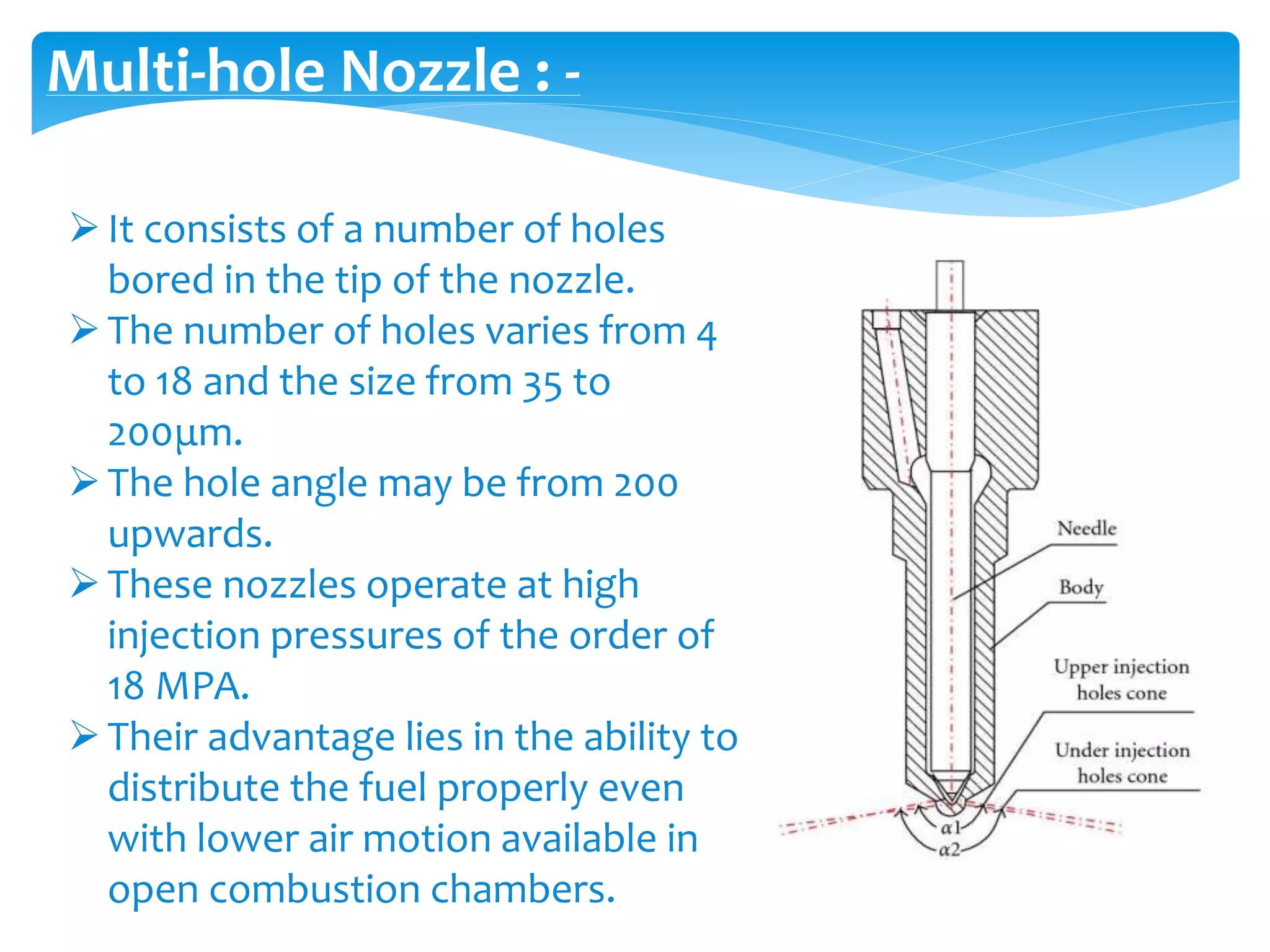 Classification of fuel injectors and nozzle | PPTX
