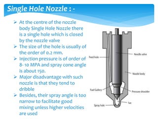 Classification of fuel injectors and nozzle | PPTX