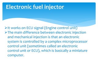 Classification of fuel injectors and nozzle | PPTX