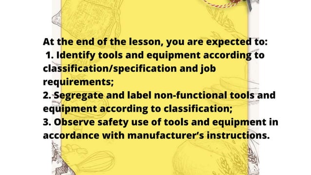 CLASSIFICATION OF FUNCTIONAL AND NON-FUNCTIONAL TOOLS.pptx | Desserts ...