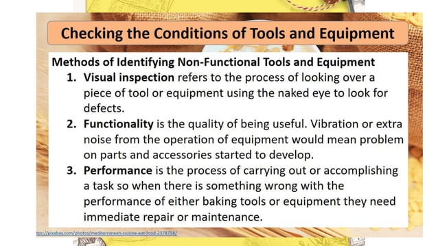CLASSIFICATION OF FUNCTIONAL AND NON-FUNCTIONAL TOOLS.pptx | Desserts and Baking | Food & Drink