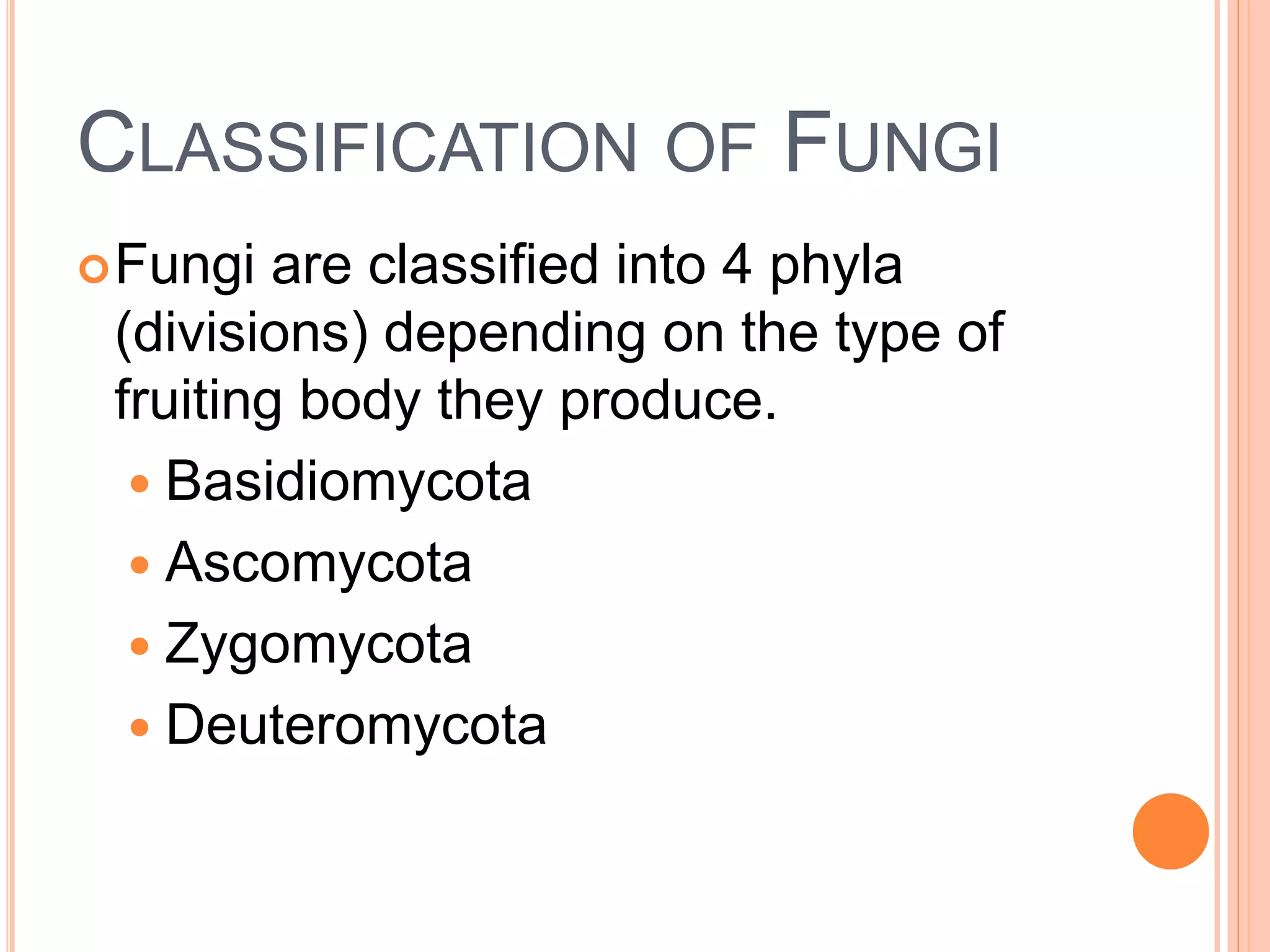 Classification of fungi | PPTX
