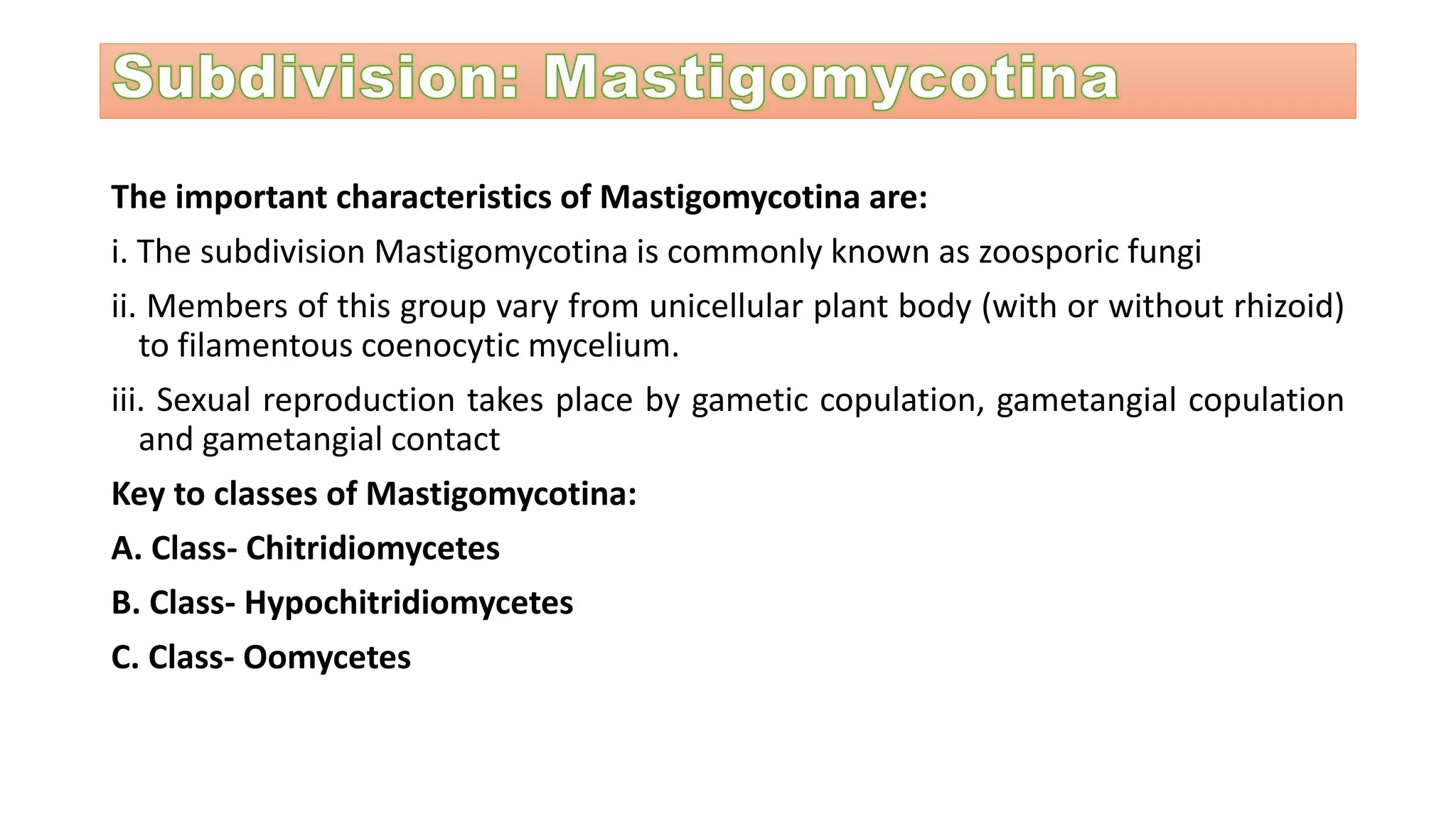 Classification of fungi | PPTX