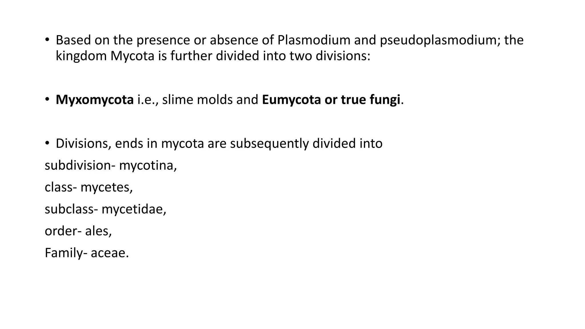 Classification of fungi | PPTX