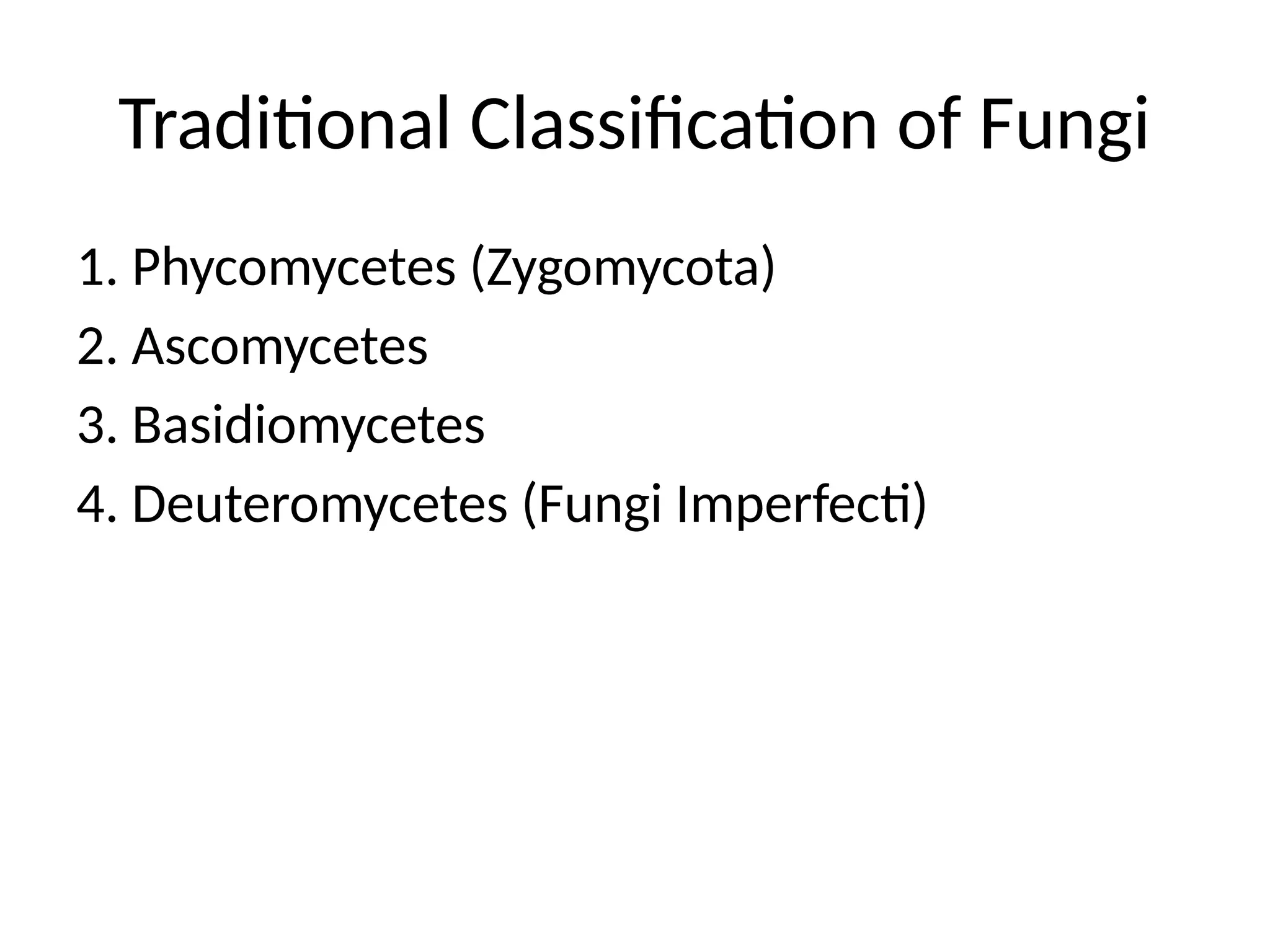 Classification of Fungi and it's classes.pptx