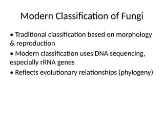 Classification of Fungi and it's classes.pptx