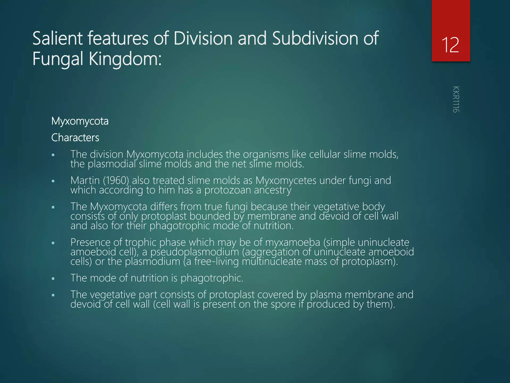 Classification of fungi | PPTX