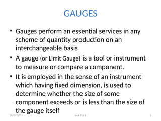 Classification of different types Gauges.ppt