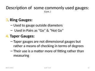 Classification of different types Gauges.ppt
