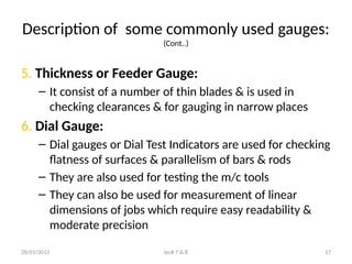 Classification of different types Gauges.ppt