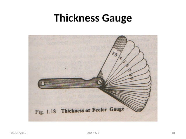 Classification of different types Gauges.ppt