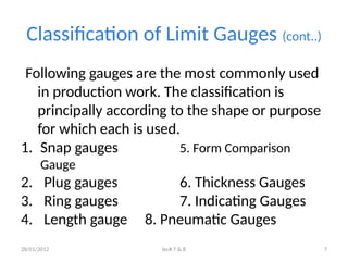 Classification of different types Gauges.ppt