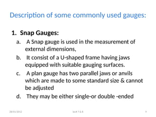 Classification of different types Gauges.ppt