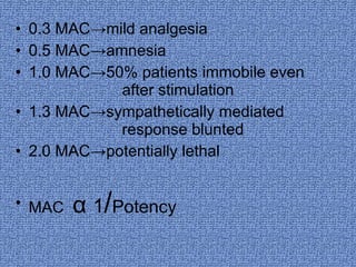 Classification of general anaesthetics and pharmacokinetics | PPT