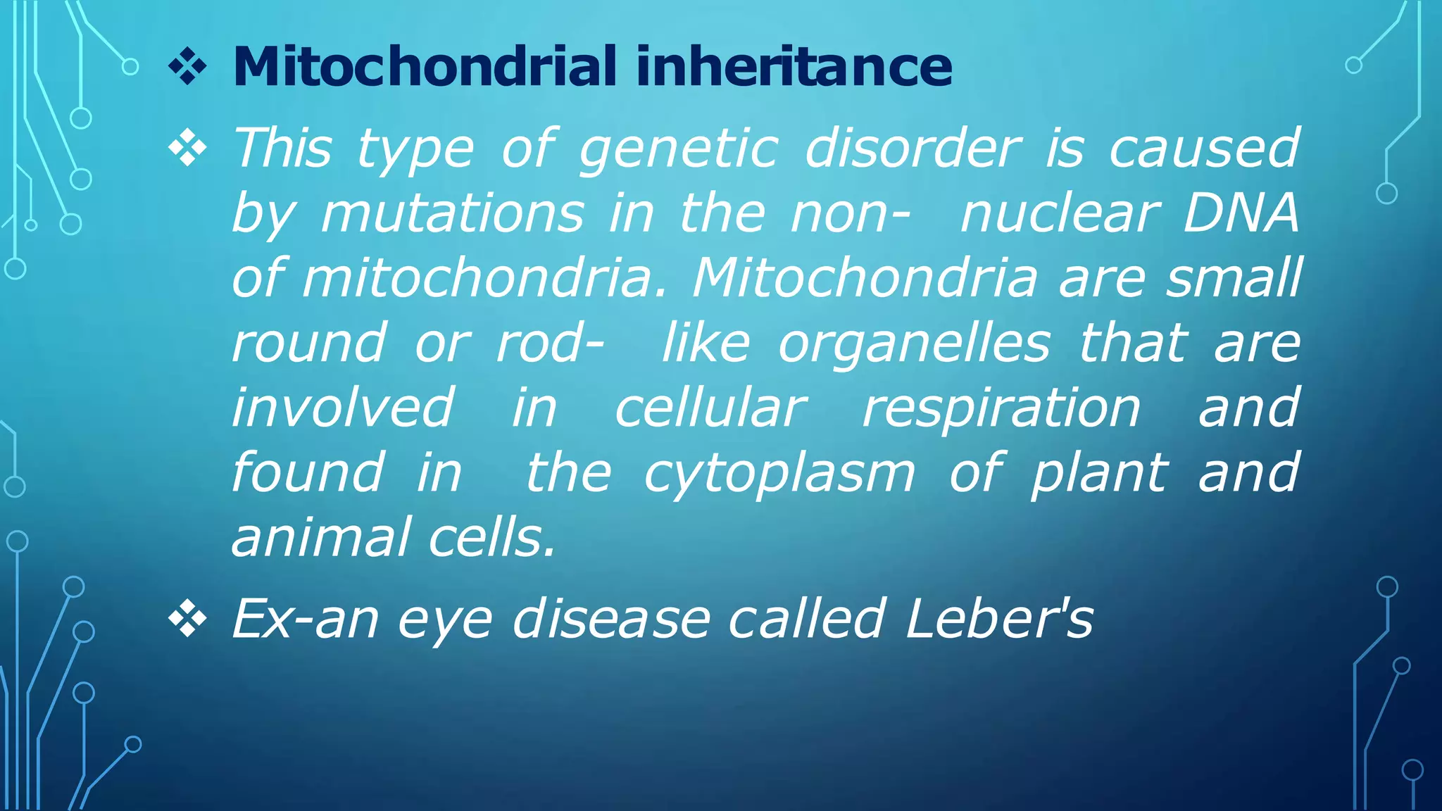 Classification of genetic disease | PPTX