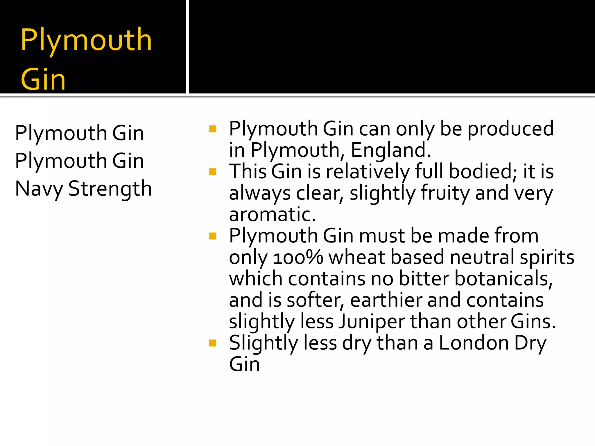 Classification of gin | PPTX