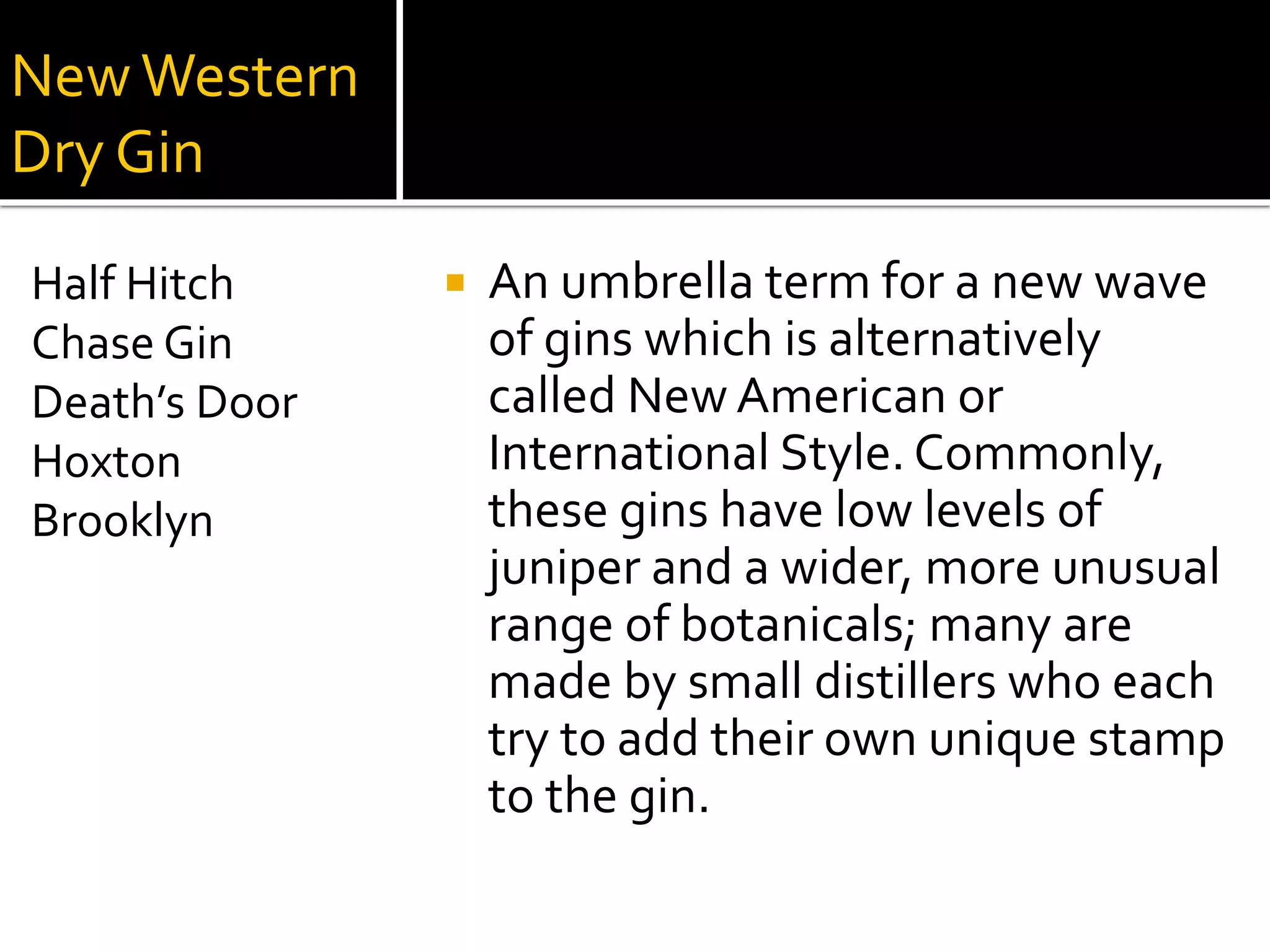 Classification of gin | PPTX