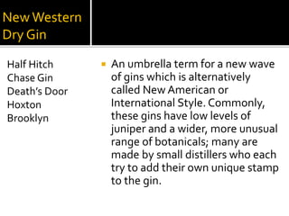 Classification of gin | PPTX