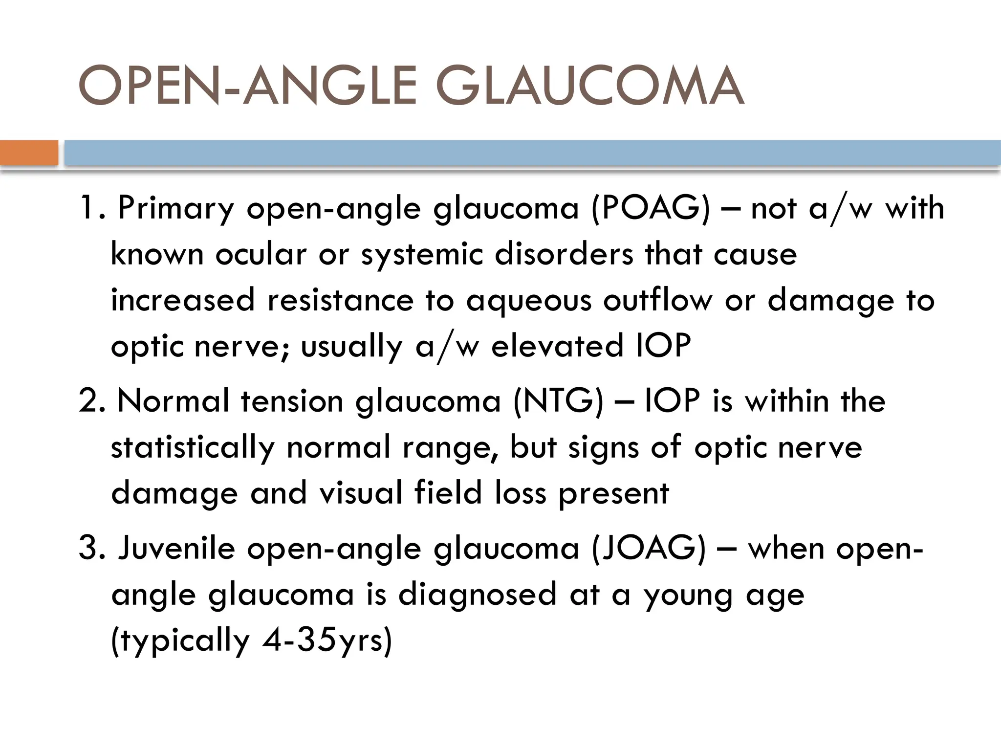 CLASSIFICATION OF GLAUCOMA (including Paediatric Glaucoma).pptx