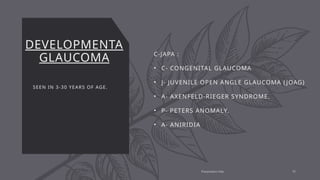 General Classification Of GLAUCOMA..pptx