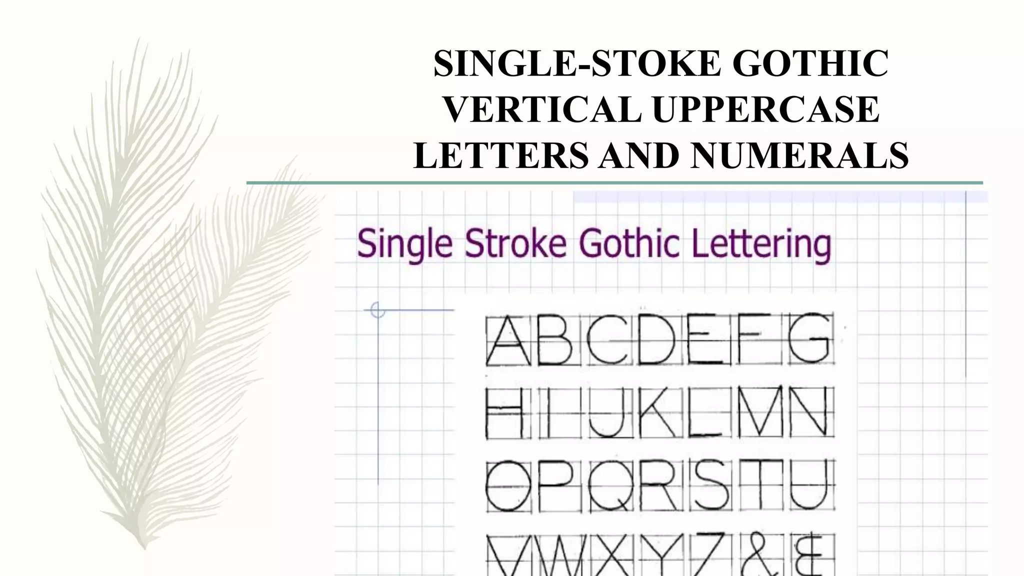 Classification of gothic letters | PPTX