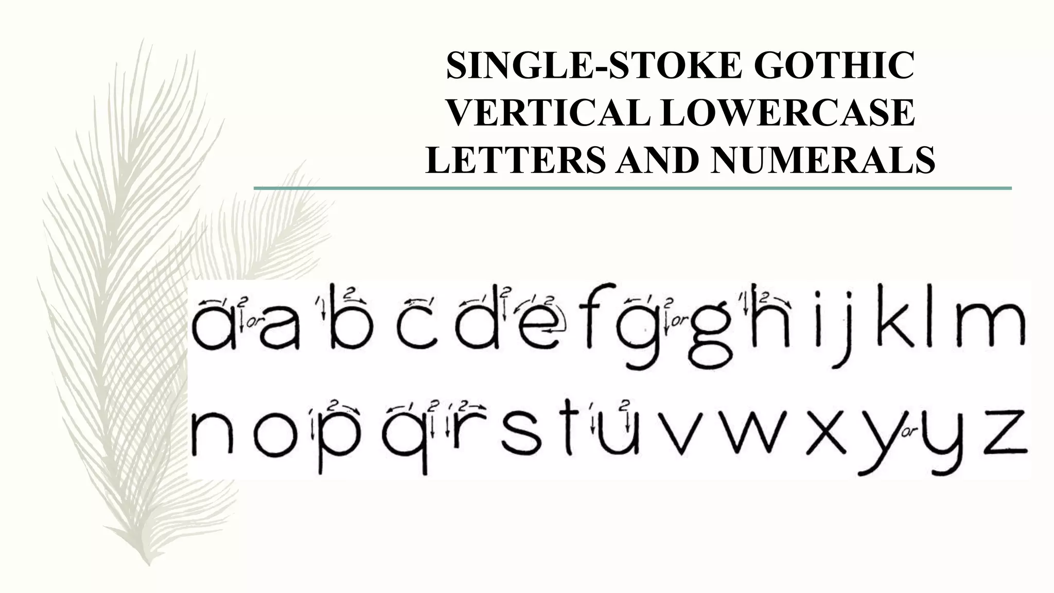 Classification of gothic letters | PPTX