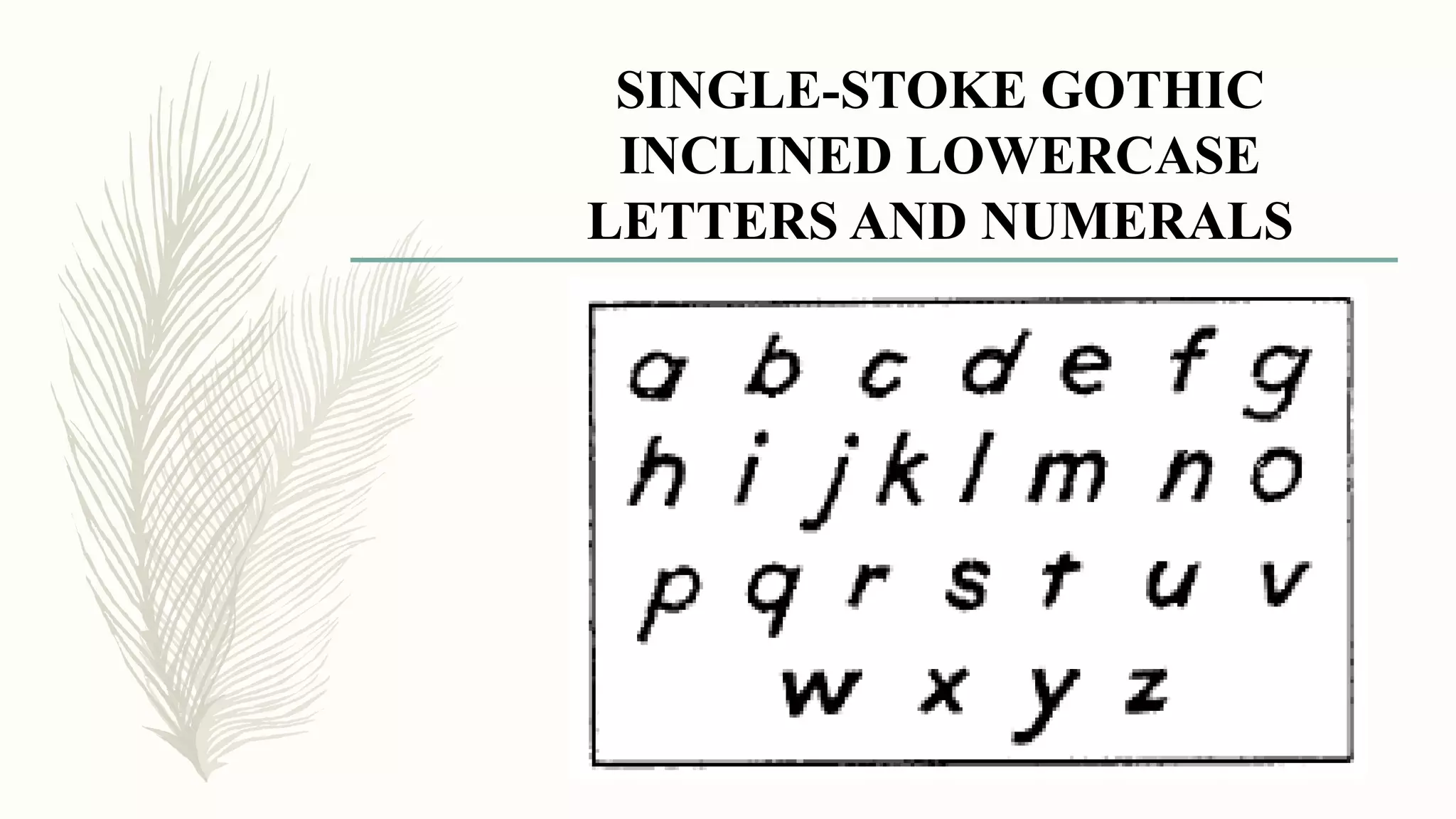 Classification of gothic letters | PPTX