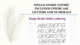 Classification of gothic letters | PPTX