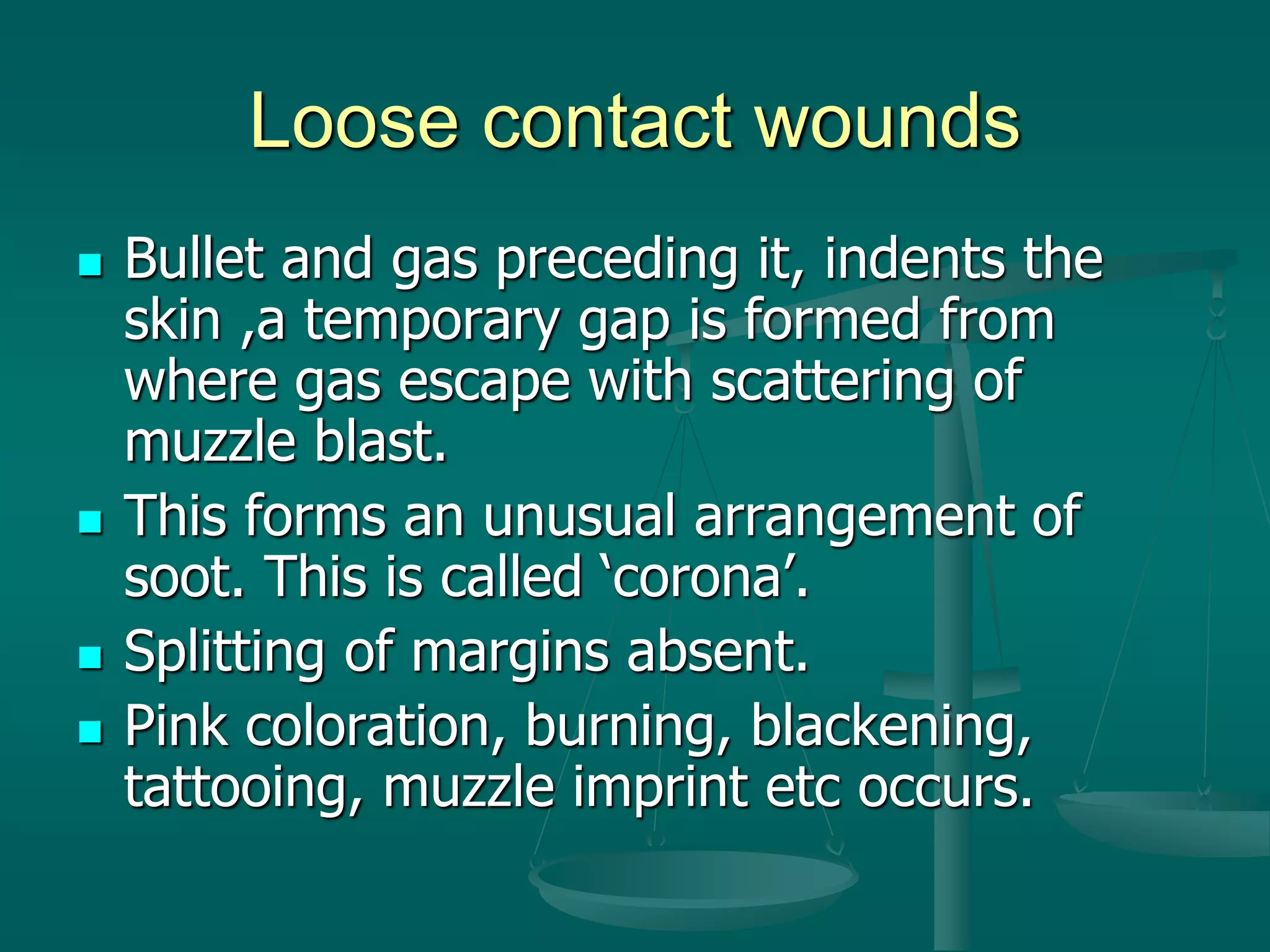 Classification of gunshot wounds | PPTX