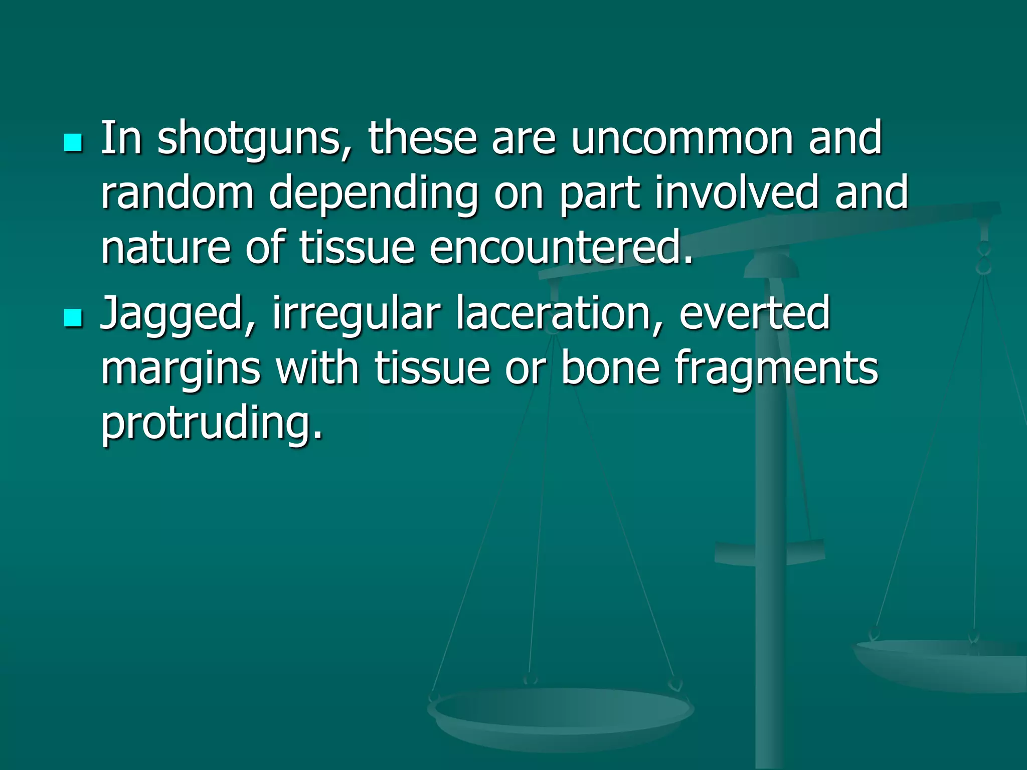 Classification of gunshot wounds | PPTX